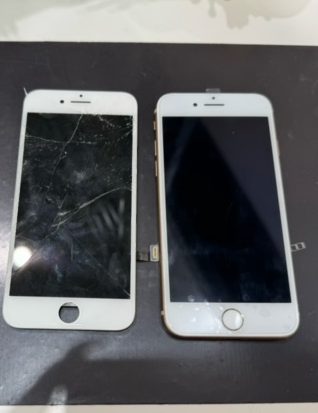 iPhone8の画面交換 ≪住吉区よりご来店≫ | iPhone修理 スマートクール あべのキューズモール店・なんば店