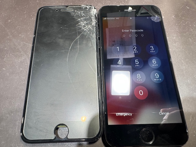 iPhone7画面割れ【泉佐野市よりご来店】 | iPhone修理・iPad修理 スマートクール あべのキューズモール店・なんば店